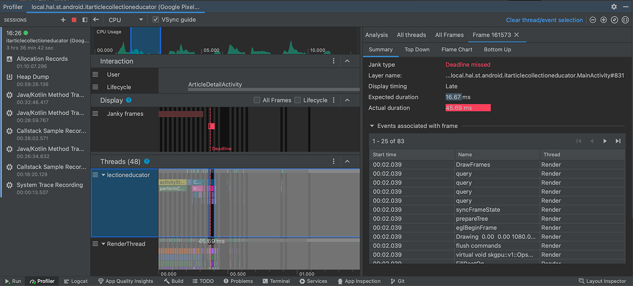 Android StudioのABCシリーズの新機能を解説！ インスペクタ・プロファイラに関する新機能とは？ (3/3)|CodeZine（コードジン）